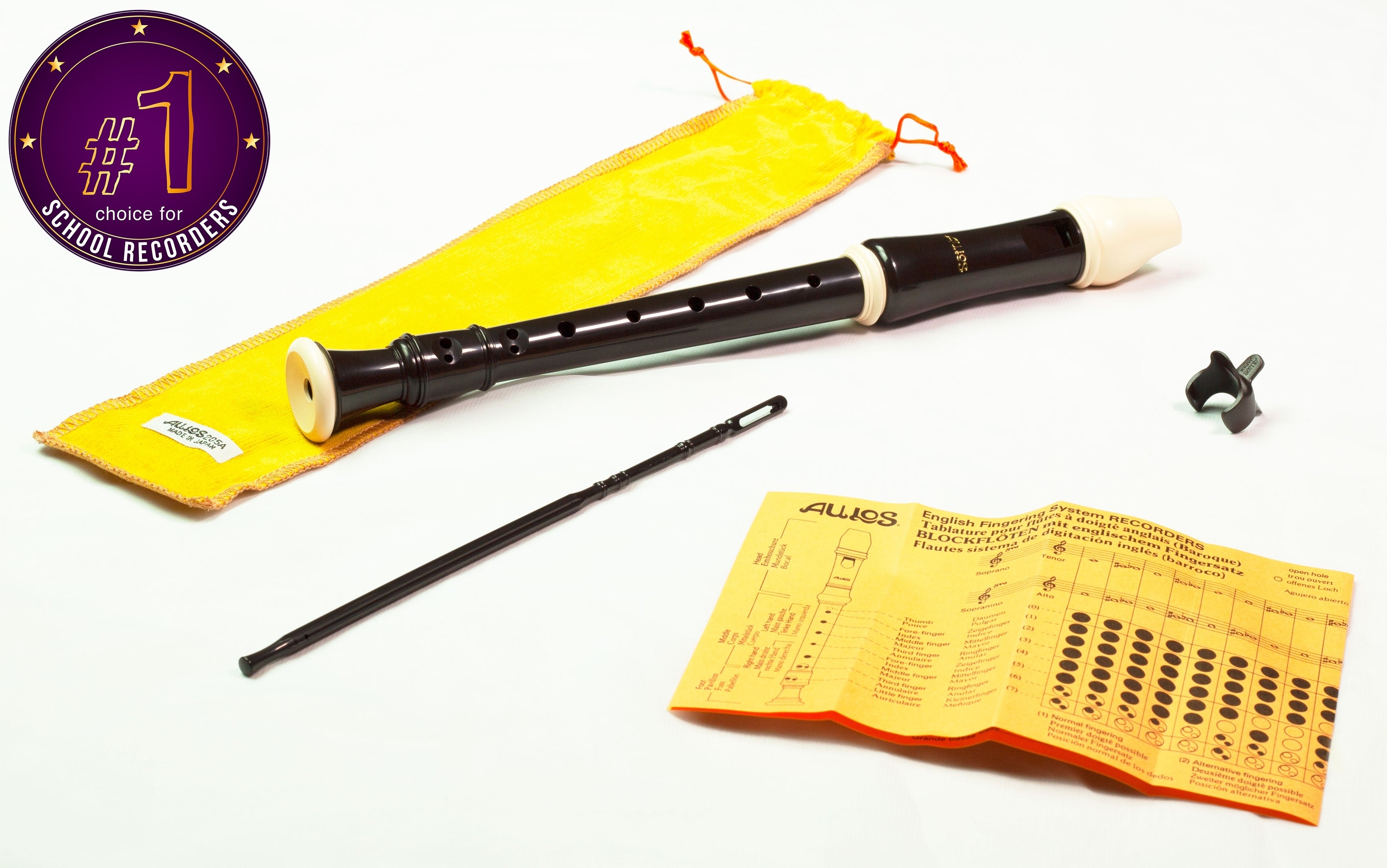 Aulos Descant Recorder 205A Robin - Premium School Recorder – Ev-Entz Music