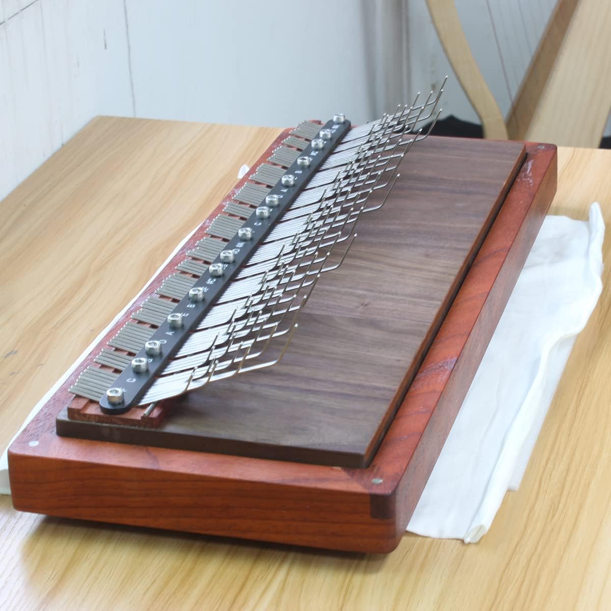 ZSDM Array Mbira 96 Keys 4 Octaves Kalimba - Chromatic Scale Finger Pi ...